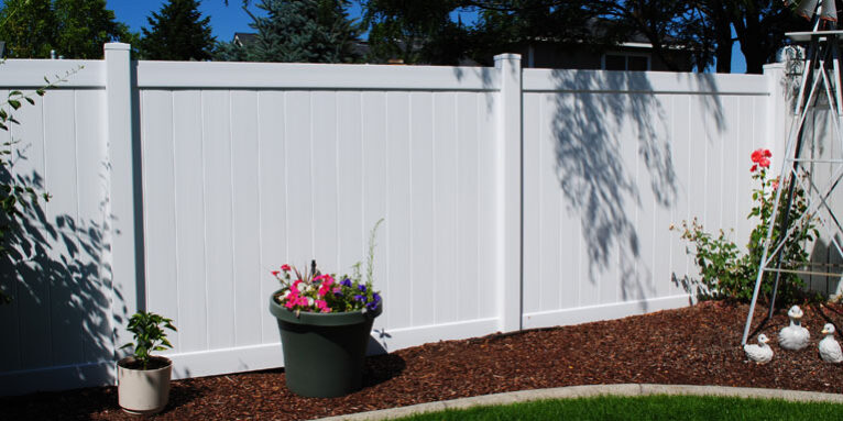 White Homeland Privacy Vinyl – 6 FT | Northwest Fence Company