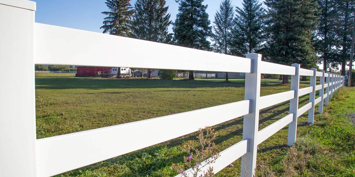 3 Rail White Vinyl | Northwest Fence Company