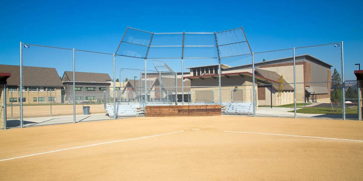 Chain Link Softball Field Backstop – 16 FT – Northwest Fence Company