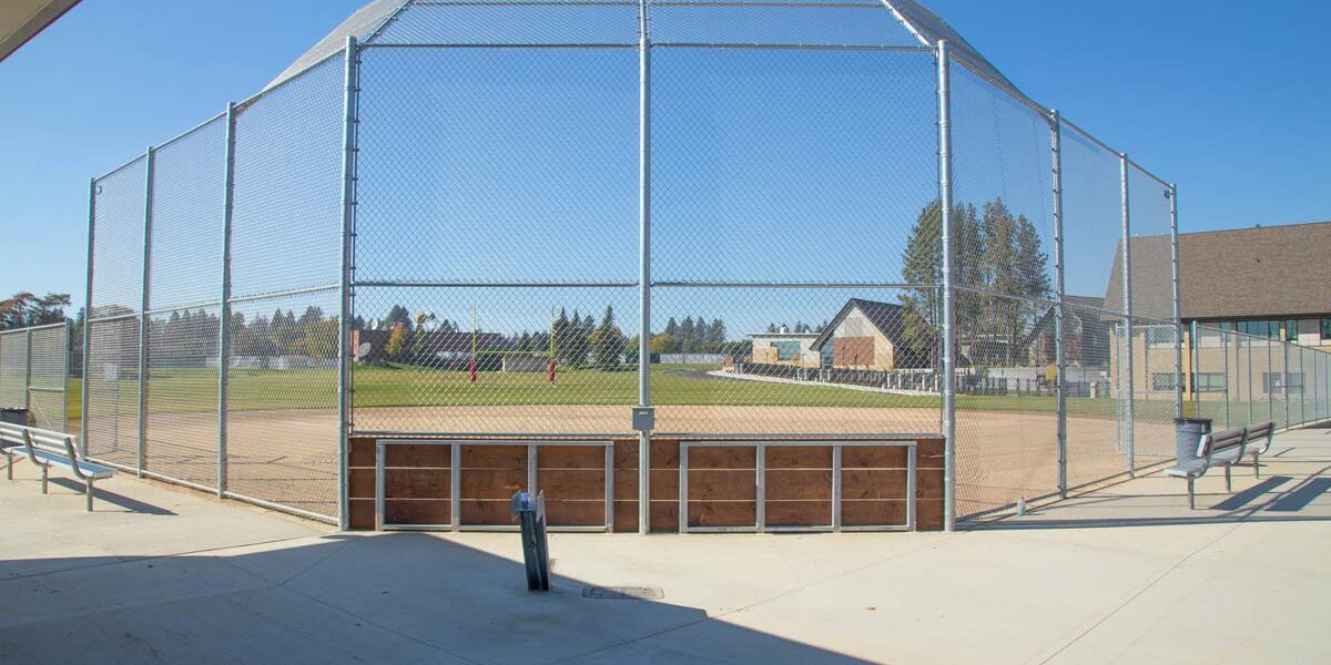 Chain Link Softball Field Backstop – 16 FT | Northwest Fence Company